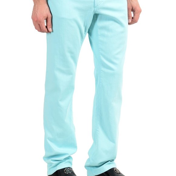 Versace Collection | Jeans | Versace Collection Slim Mens Turquoise ...